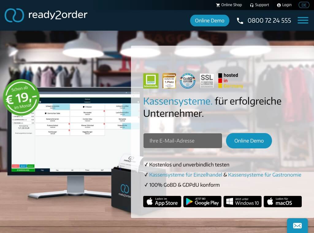 ready2order Erfahrungen, Kosten, App & Alternativen